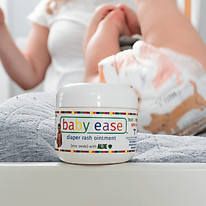 BabyEase - Diaper Rash Cream with Zinc Oxide and Aloe Vera - Recommended by Pediatricians and Pharmacists. Relief & Prevention, Hypoallergenic, Phthalate- & Paraben-Free Paste