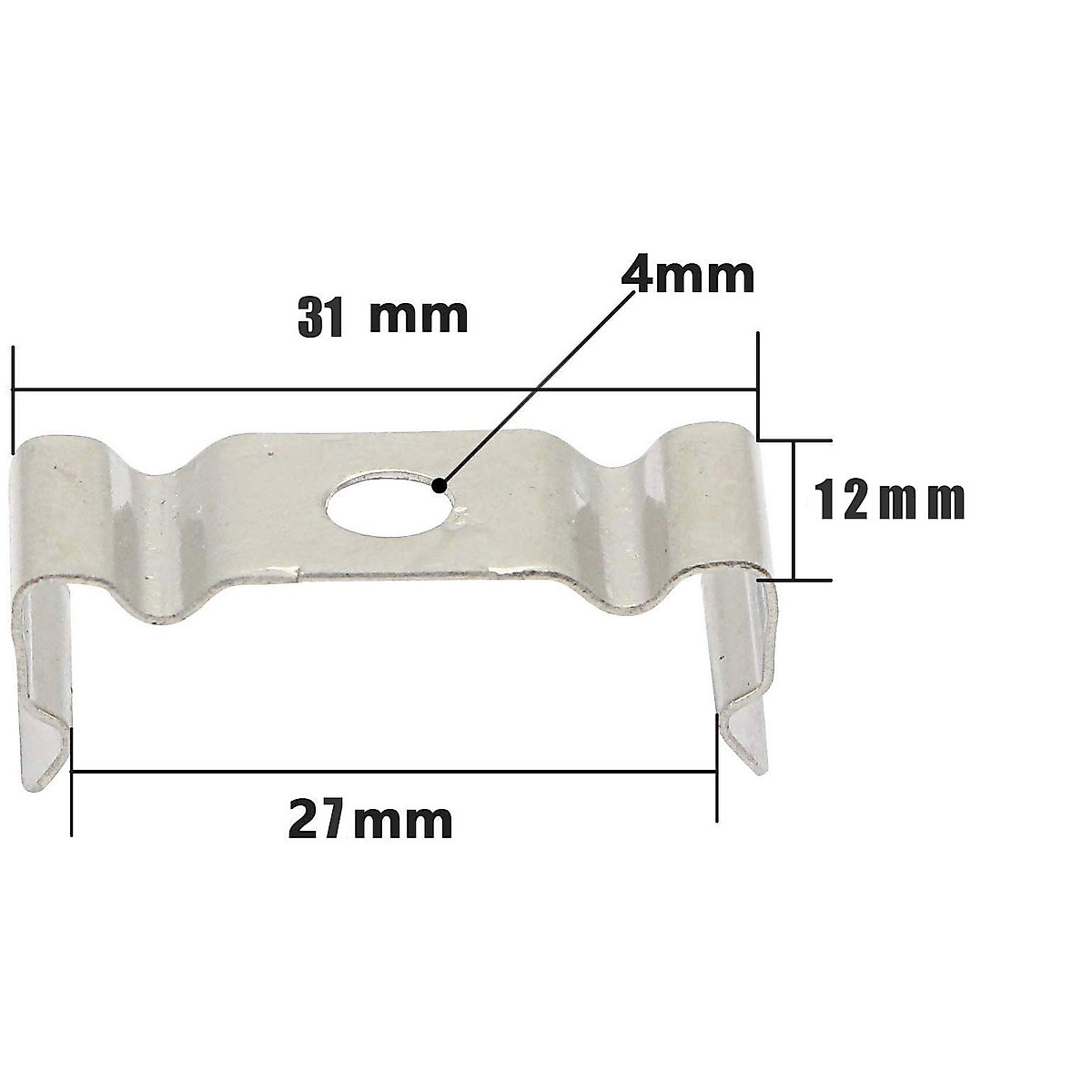 Traovien T8 LED Light Bulbs 20 Clips Holder Bracketr for Lamp Socket Shop Light Fixture, Led Ceiling Lamp(20pcs) (31mm/1.22inch)