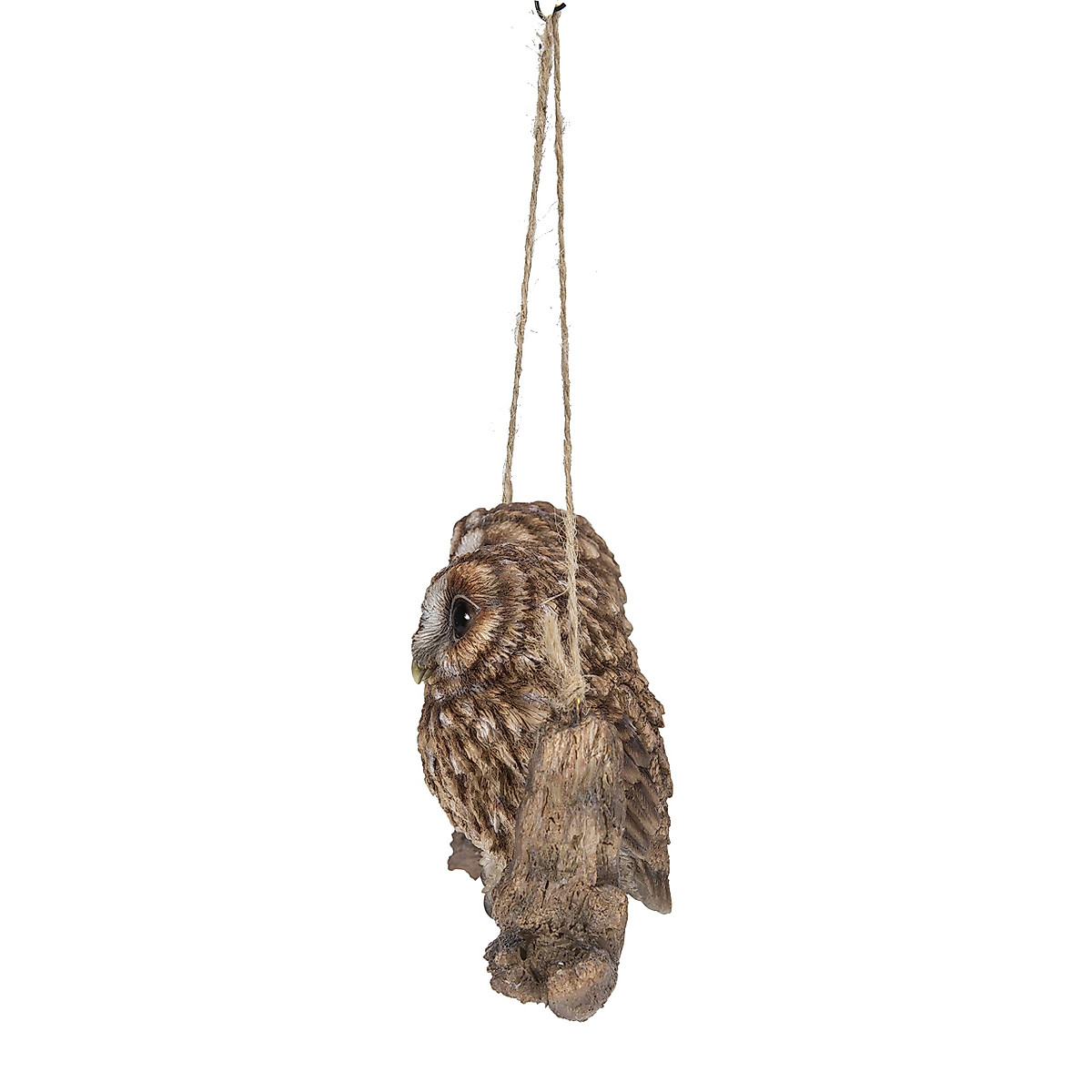 Hi-Line Gift Hanging Baby OWLETS ON A Branch, Brown