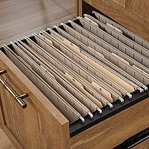 Sauder Coral Cape L-Desk, L: 60.55" x W: 59.09" x H: 30.08", Sindoori Mango Finish