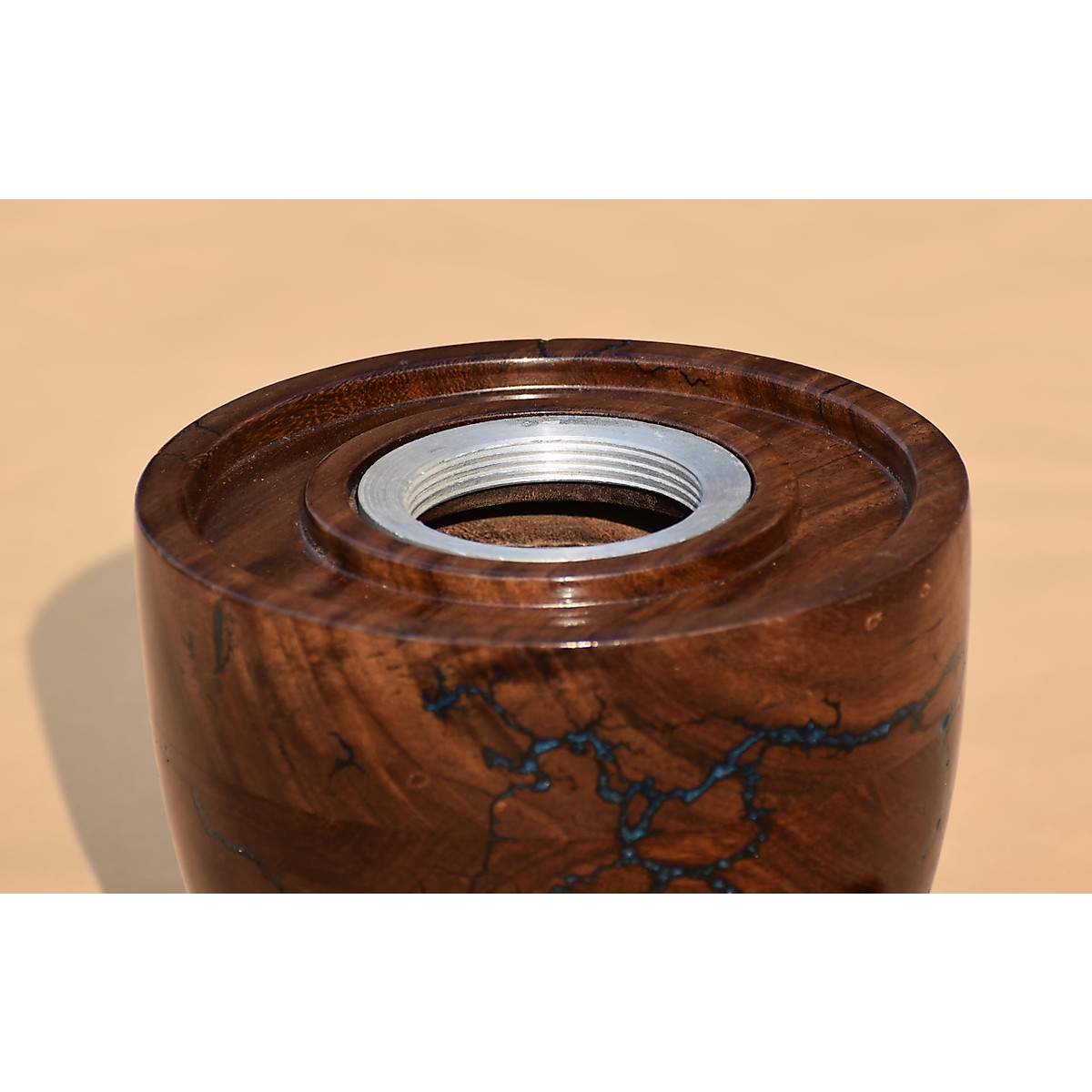 Rosewood Decorative urn Funeral Urn Pet Loss urn Memorial urn Wooden urn Box Lichtenberg Figure Resin urn for Ashes Cremation urn Urn for Human Ashes (Large up to 200 lb)