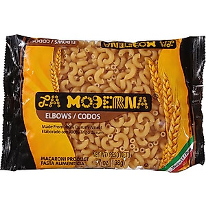 La Moderna Elbow Pasta, Noodles, Durum Wheat, Protein, Fiber, Vitamins, 7 Oz