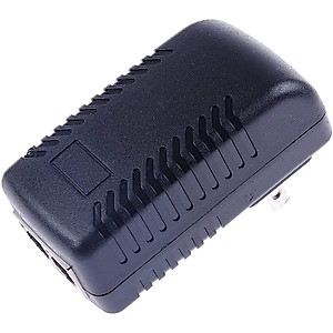 NOYITO 48V 0.5A POE Power Supply Injector Ethernet Adapter with Wall Plug IEEE 802.3AF Compliant 10 100Mbps (48V 0.5A, Black)