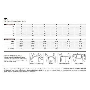 Dr. James Lab Coat for Women Minimalistic Semi-Tailored A-Line Shape Short Sleeves (8)