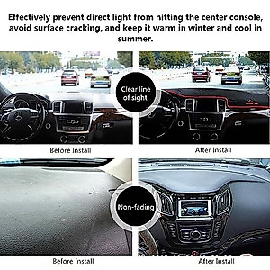 HATHWAY Fit for Volvo XC60 S60 S60L 2012-2016 RHD, car Dashboard Cover, Anti-Scratch Durable car Dashboard Cover, Interior Dash Covers