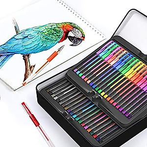 Shuttle Art Gel Pens, 120 Pack Gel Pen Set Packed in Metal Case, 60 Unique Colors with 60 Refills for Adults Coloring Books Drawing Doodling Crafts Scrapbooking Journaling