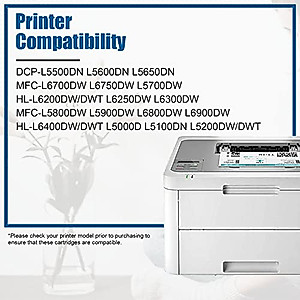 BIGSPCE 2-Pack TN-820 Black High Yield Toner Cartridge Compatible TN820 Replacement for Brother DCP-L5500DN L5600DN MFC-L6700DW L6750DW HL-L6200DW/DWT Printer, Up to 3,500 Pages/Cartridge