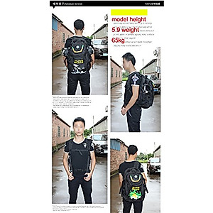 Xiami Leyuan Professional Quad Roller Skate Inline Skates Travel Backpack (Black)