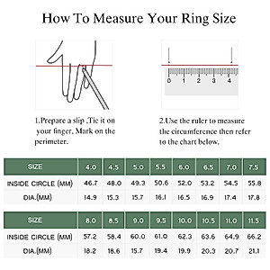 Jamitee Moissanite Solitaire Engagement Rings for Women, 925 Sterling Silver Women's Engagement Rings with 18K White Gold Plated Travel Fake Engagement Rings Wedding Promise Rings for Her 2CT Size 4