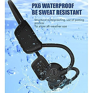 eKudgel Bone Conduction Headphones Bluetooth Wireless Open Ear Headset with 32GB MP3 Sweat Resistant for Running