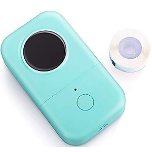 Phomemo Label Maker Machine with Tape D30 Label Makers Portable Bluetooth Mini Labeler,Phone Support,Easy to Use,for Android iOS,Gift for Women Men,Organization Decoration(USB Rechargeable)-Turquoise