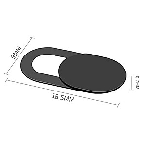 SamFansar 6Pcs Camera Lens Covers Privacy Protection Convenient Ultra Thin Universal Laptop Tablet Anti-Spy Webcam Covers Black