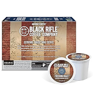 Black Rifle Coffee Company Freedom Blend, Medium Roast K Cups, 12 Single Serve Coffee Pods
