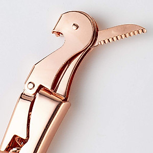 YFS Professional Waiter Corkscrew with Foil Cutter and Bottle Opener, Black Heavy Duty Wine Key for Restaurant Waiters