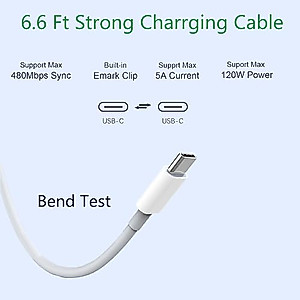 Liphontcta Mac Book Pro Charger 120W USB C Charger, Foldable Laptop Charger for MacBook Pro, Mac Book Air, Beauty Cleansing Brush Facial Scrub