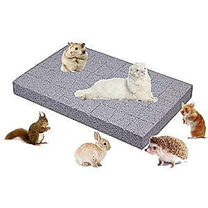 Litewoo Rabbit Scratching Board Pet Molars and Paws Lava Pumice Small Animal Foot Pads for Guinea Pig Ferrets Hedgehog Chinchilla Rabbit