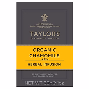 Taylors of Harrogate Organic Chamomile Herbal Tea, 20 Teabags