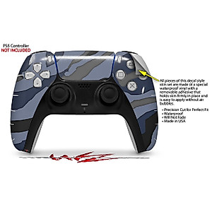WraptorSkinz Skin Wrap compatible with Sony PS5 DualSense Controller Camouflage Blue (CONTROLLER NOT INCLUDED)