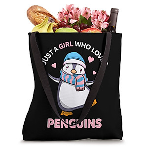 Just A Girl Who Loves Penguins Cute Penguin Tote Bag
