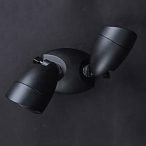 Wall Light IP54 Waterproof Outdoor Wall Sconce,Black Aluminum Rotatable Double-head Wall Lamp,Modern Wall Light for Courtyard Garage Garden Wall Lamp Home (Color : Black)