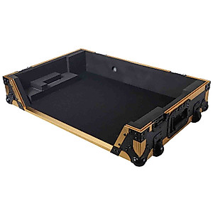 ProX ATA Flight Style Road Case for RANE ONE DJ Controller with Laptop Shelf and Wheels - High-Density Protective Foam for Interior Support - Finish on Laminated 3/8" Plywood - XS-RANE ONE WLT FGLD