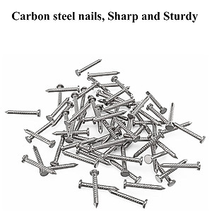 Ethernet Cable Clips White 8mm 200pcs, Single Coaxial Cable Clamps with Nail for CAT5, CAT6, CAT7 Flat Wire