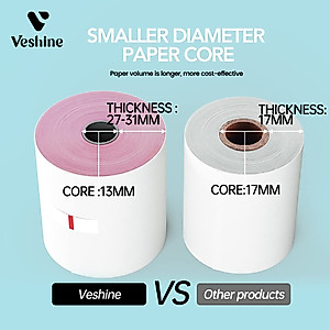 (10 Rolls) 2 Ply Carbonless Rolls 3" X 95 Feet White/Yellow Receipt Paper POS Cash Register Two Ply