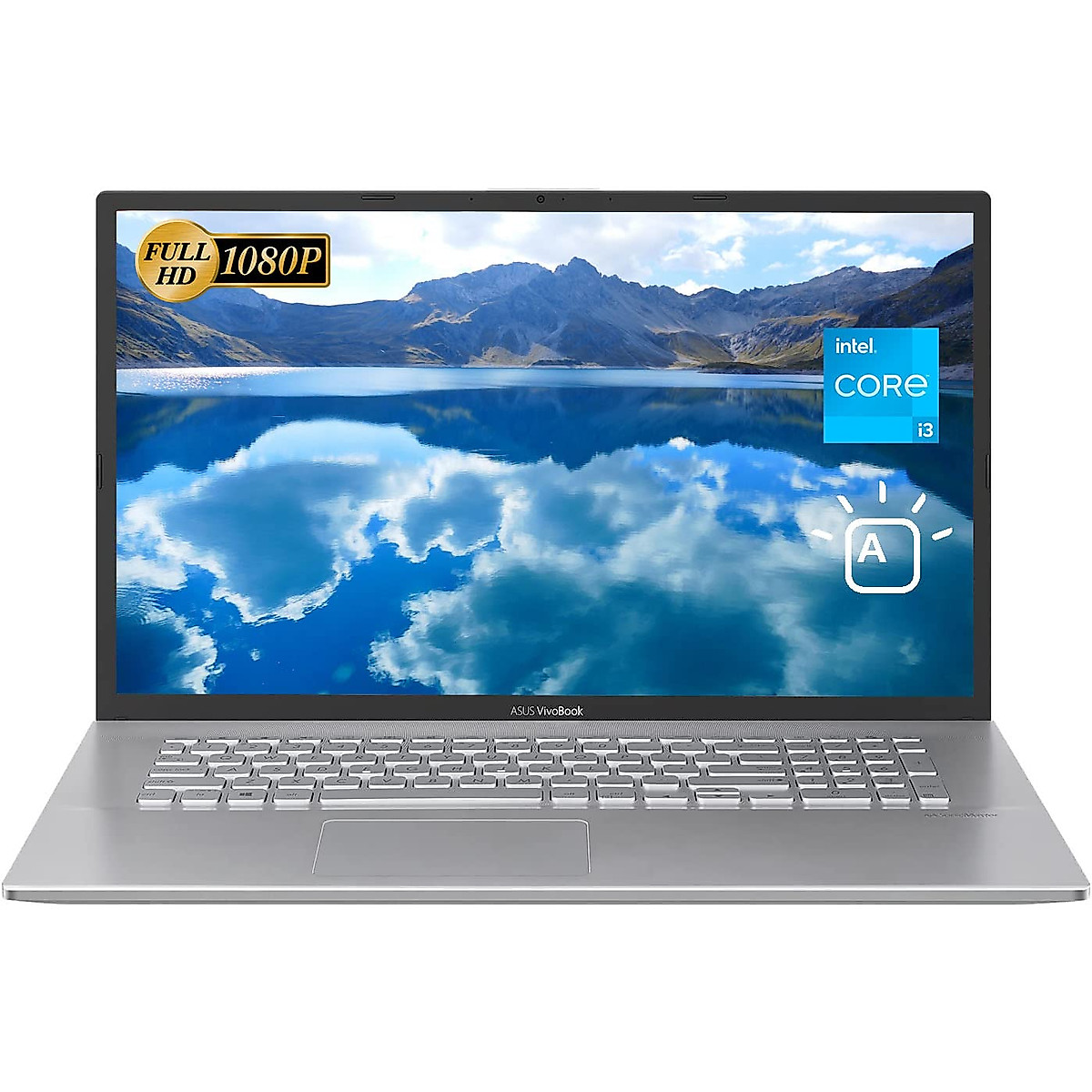 ASUS Newest Vivobook Laptop, 17.3" Full HD Non-Touch Screen, Intel Core i3-1115G4 Processor, 16GB DDR4 RAM, 512GB PCIe SSD, Wi-Fi 6, Backlit Keyboard, Bluetooth, HDMI, Windows 11 Home