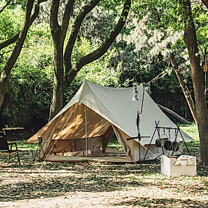 Naturehike Cotton Retro Tent Outdoor Glamping Camping Cabin Tent (Extend 5.6)