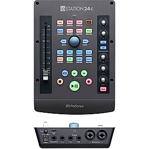 PreSonus ioStation 24c 2x2, 192 kHz, USB Audio Interface and Production Controller with Studio One Artist and Ableton Live Lite DAW Recording Software