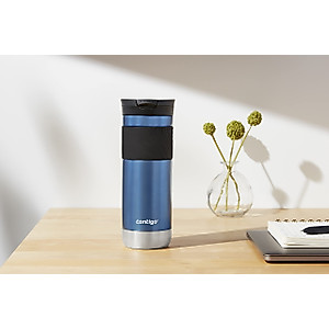 Contigo 20oz Vacuum-Insulated Stainless Steel Leak-Proof Travel Mug, Keeps Drinks Hot/Cold - 2-Pack Blue Corn & Midnight Berry