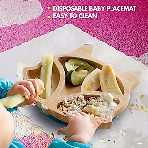 Fit Meal Prep 200 Pack Disposable Paper Placemats, 14 x 10 Inch White with Decorative Wavy Scalloped Edge for Restaurant Catering Dining Table, Baby Kids Birthday Parties