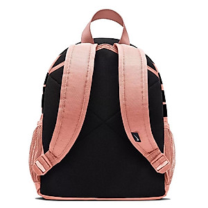Nike Brasilia "Just Do It" Mini Backpack (Light Madder Root/Light Madder Root/Black)