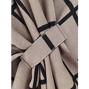 Moss Rose Women's Travel Gift Shawl Wrap Poncho Ruana Cape Open Front Cardigan for Fall Winter Holiday