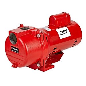 Red Lion RL-SPRK200 230 Volt, 2 HP, 76 GPM Cast Iron Sprinkler/Irrigation Pump with Thermoplastic Impeller, Red, 97102001