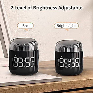 MeesMeek Digital Kitchen Timer,Countdown Countup Timer with Large LED Display Volume Adjustment,Timer for Cooking, Classroom Time for Kids and Teachers. (Light Grey)