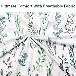 Baby Car Seat Cover & Crib Sheet, Green Leaf