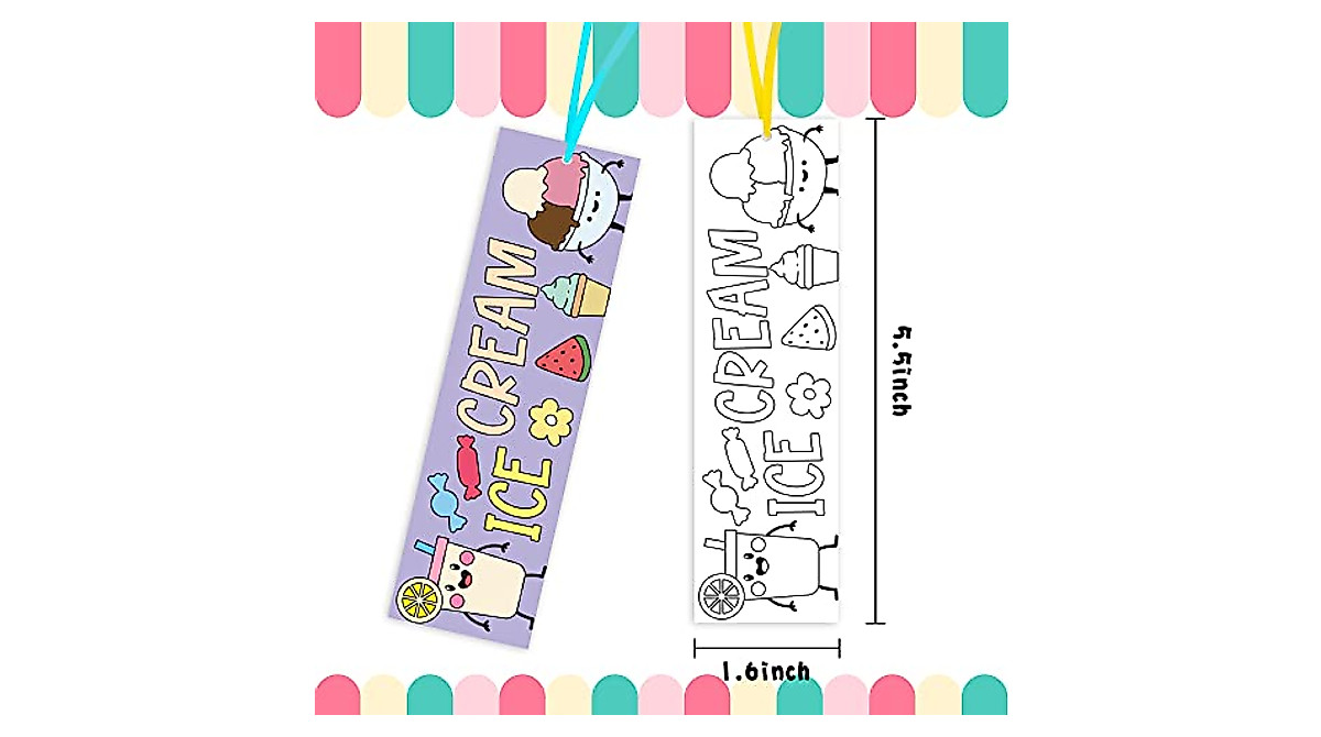 DIY Ice Cream Bookmarks for Kids - Creative Coloring Fun