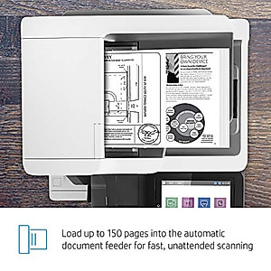 HP LaserJet Enterprise MFP M634z Monochrome All-in-One Printer with built-in Ethernet, 2-sided printing, extra paper trays & 3-bin stapler/stacker (7PS96A)
