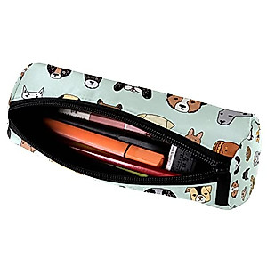 Doodle Dog Pencil Case Pencil Bag Makeup Brush Bag for Women