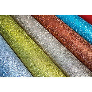 Craft Consortium The Essential Glitter Cardstock A4 10/Pkg-Silver