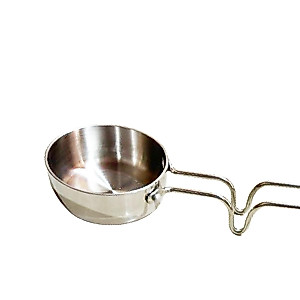 Satre Online and Marketing Stainless Steel Triply Flat Tadka Pan, Vagariya, Fry Pan, Steel Flat Tadka Pan, Size No. 7