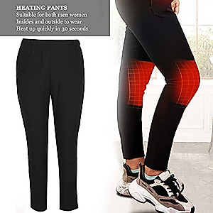 Owlike Heating Pants USB Electric Charging 3 Gears Temperature Electric Thermal Heating Trousers for Men Women
