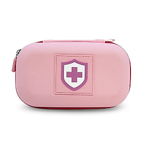 CASEMATIX Pink Compact Insulated Asthma Inhaler Travel Bag Case Compatible with Chamber Inhaler Spacer, Masks and More - Does Not Fit Spacers Longer Than 6.25 inches, Includes CASE ONLY