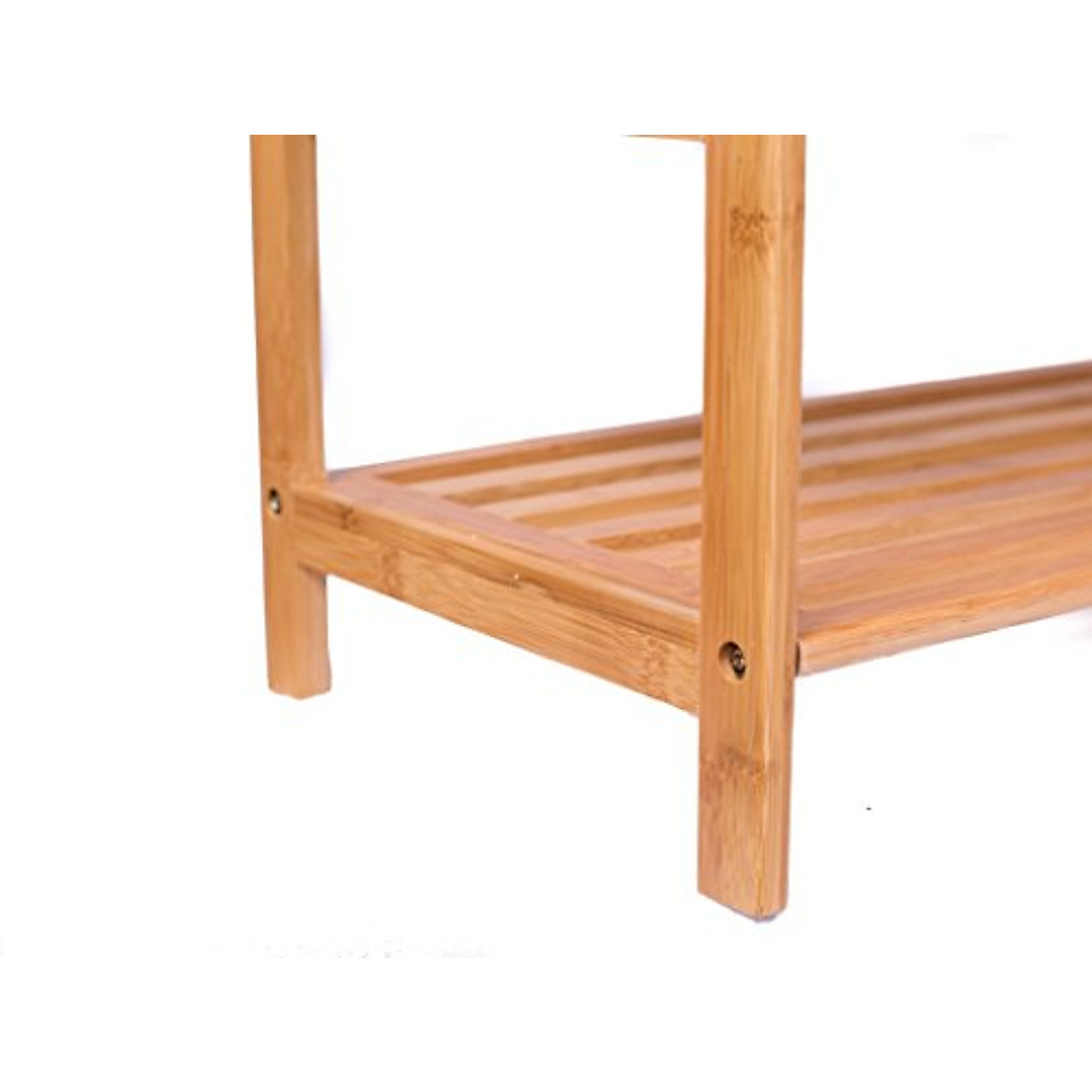 BirdRock Home 3 Tier Free Standing Shoe Rack with Handles - Bamboo - Wood - Closets and Entryway - Organizer - Fits 9 Pairs of Shoes