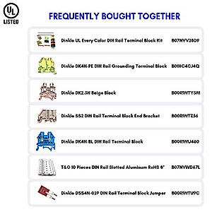 ICI T&G 2 Pieces DIN Rail Slotted Aluminum RoHS 12" Inches Long 35mm Wide 7.5mm High
