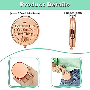 Inspirational Gifts for Girls Sister Friend Daughter Encouragement Gift for Girls Compact Makeup Mirror for Granddaughter Motivational Gifts Folding Makeup Mirror Birthday Christmas Graduation Gifts