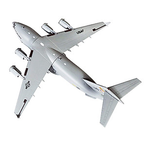 HANGHANG 1/200 Scale US Air Force C-17 Global Overlord Strategic Transport Aircraft Alloy Aircraft Attack Plane Metal Fighter Military Model Fairchild Republic Diecast Plane Model for Collection