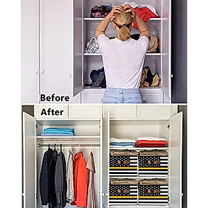 Large Capacity Storage Bins Thin Gold Line Dispatchers Dispatch Communications Officer American Flag Storage Cubes, Collapsible Storage Baskets for Organizing for Bedroom Closet Home 15x11x9.5 In