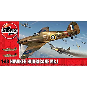 Airfix Hawker Hurricane MK I 1:48 WWII Military Aviation Plastic Model Kit A05127A